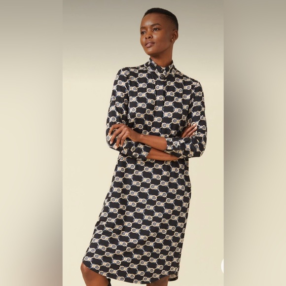 JMcLaughlin | Dresses | Nwt Jmclaughlin Midi Heraldic Print Berlin Knit ...